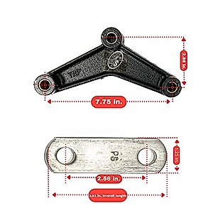 SOUTHWEST WHEEL Tandem Trailer Axle Shackle Kit for Double Eye Springs (3.5K -5.2K Axles)