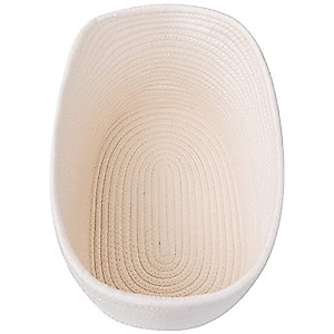 CubesLand Cube Shelf Closet Storage Baskets Bins Set 3,Woven Basket for Organizing/Storage,Long-lasting &Skin-friendly Toy Storage Basket Bin,Stylish Room Decor Basket,Off White Cotton Rope Basket