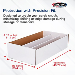 BCW Super Shoe Storage Box, 3000 Count