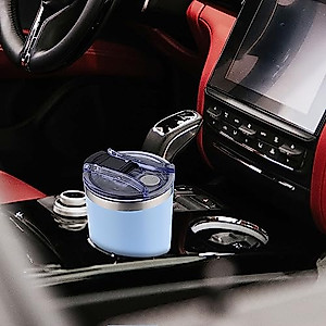 2pcs Replacement Lid for Stanley Quencher, No Spill Travel Tumbler Lids Replacement Tumbler Lids 40 oz No Leakage Plastic Replacement Lids Tumbler Cup Lids for Stanley Cup (Black, Threaded)