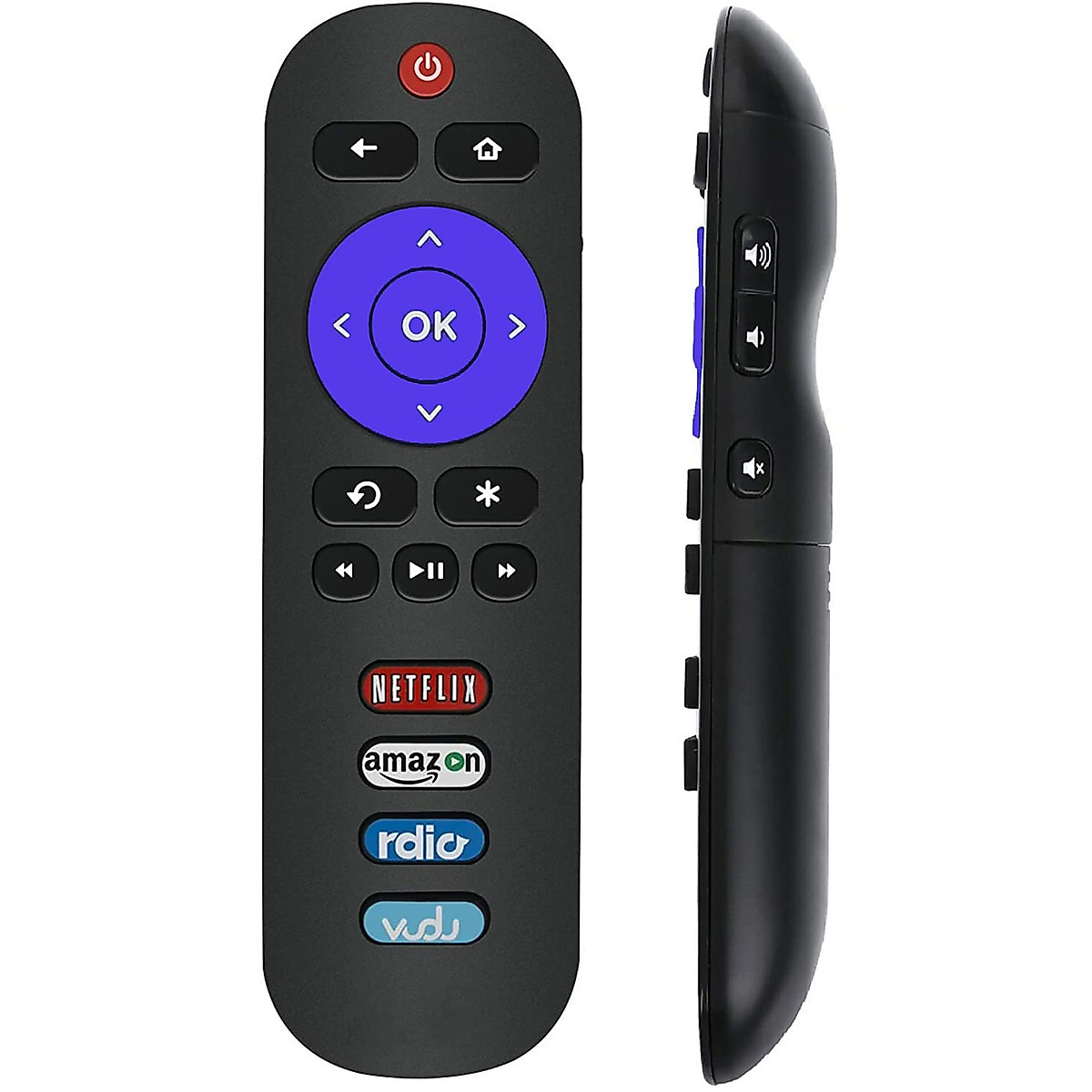 RC280 RC282 Universal Replacement for TCL-ROKU-TV-Remote, Compatible with Roku Westinghouse, Philips, ONN, Hitachi, Element, Haier, LG, Sanyo, JVC TVs