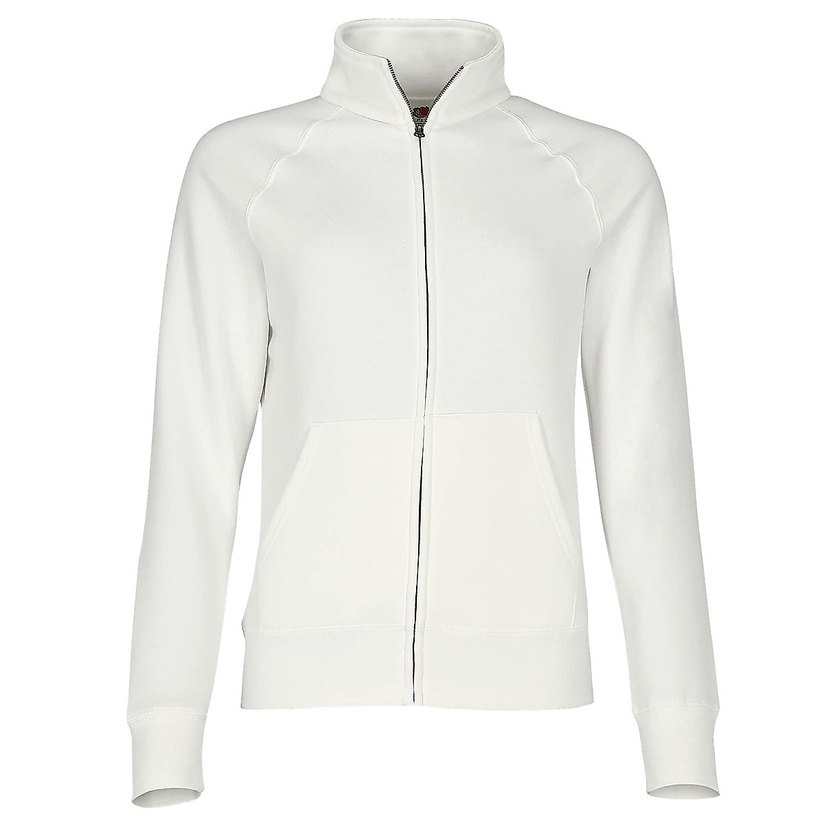 Fruit of the Loom Ladies/Womens Lady-Fit Sweatshirt Jacket (M) (White)