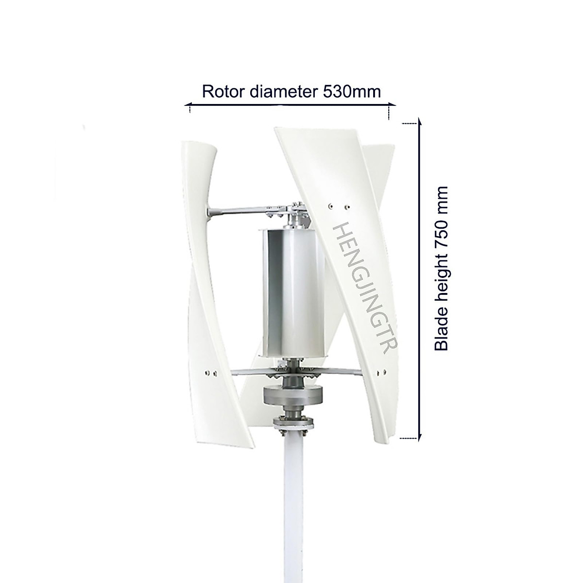 Wind Turbine Generator Kit, 800W 12V-48V with 3 Blade Wind Generator Kit with Charge Controller Wind Power Generator for Hybrid Solar Wind System,48v