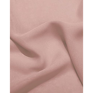 Dusty Rose 5 Yards 60" Wide Sheer Fabric Chiffon Fabric by The Yard Continuous Solid Color Draping Fabric for Wedding Party Backdrop