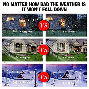 2022 Upgraded String Light Poles for Outdoor (2x10 FT) Heavy Duty Outside Light Poles Sturdy Steel Pole Stand Hooks to Hang Lights for Garden Backyard Patio Wedding Party Deck Birthday Decorations