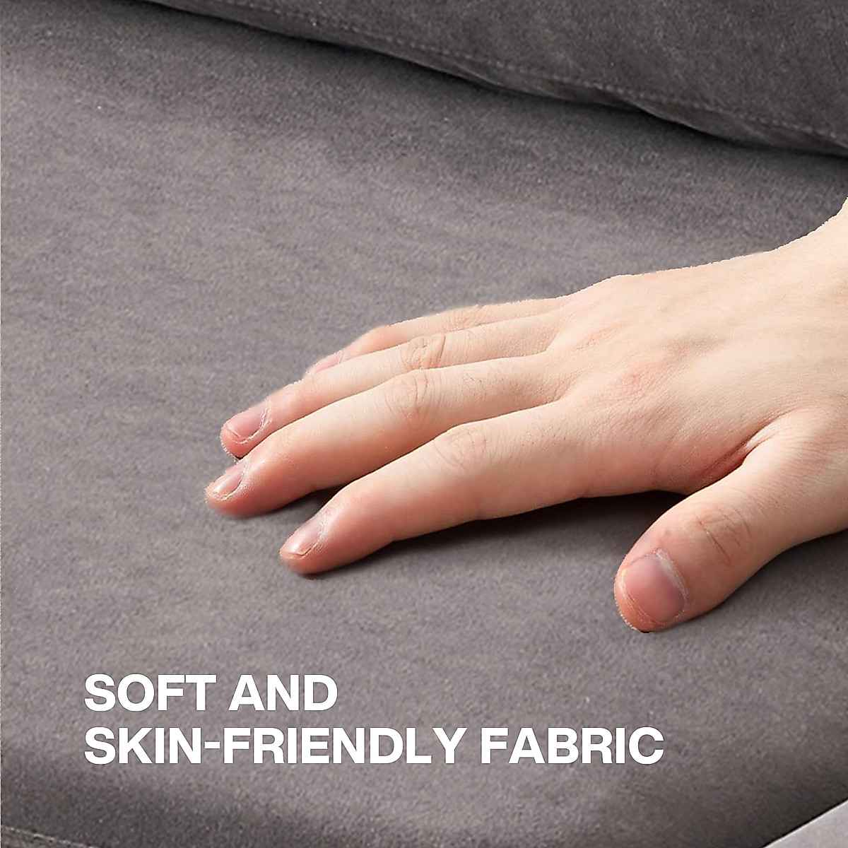 KCHUSAL Modular Sectional Sofa, 4 Seat Deep Sectional Sofa with 2 Storage Ottomans, Oversized Sectional Couches for Living Room - Velvet Dark Gray(130'' W)