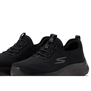 Skechers Women's GO Walk Flex-Lucy Sneaker, Black/Black, 9