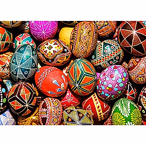 HUADADA Jigsaw Puzzles for Adults 1000 Pieces, Easter Eggs Interlock Perfectly Letter on Back No Dust, Home Decor Birthday Party Toy for Men Women Elders Seniors (27.5"x19.6"), 1:1 Poster