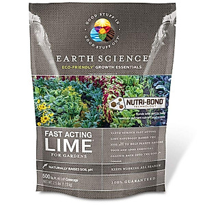 Earth Science Fast Acting Lime - Instantly Raise pH of Soil & Reduce Nutrient Runoff for Improved Growth & Color - Long Lasting Lawn Care with Calcium (2.5lb)