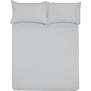 Microfiber RV Sheet Sets, 48x75 3/4 Full Bunk, Light Grey Solid, RV Bed Sheets for Campers, RV's & Travel Trailers Fit Mattress up to 8 Inch deep Motorhome RV Camping Sheets
