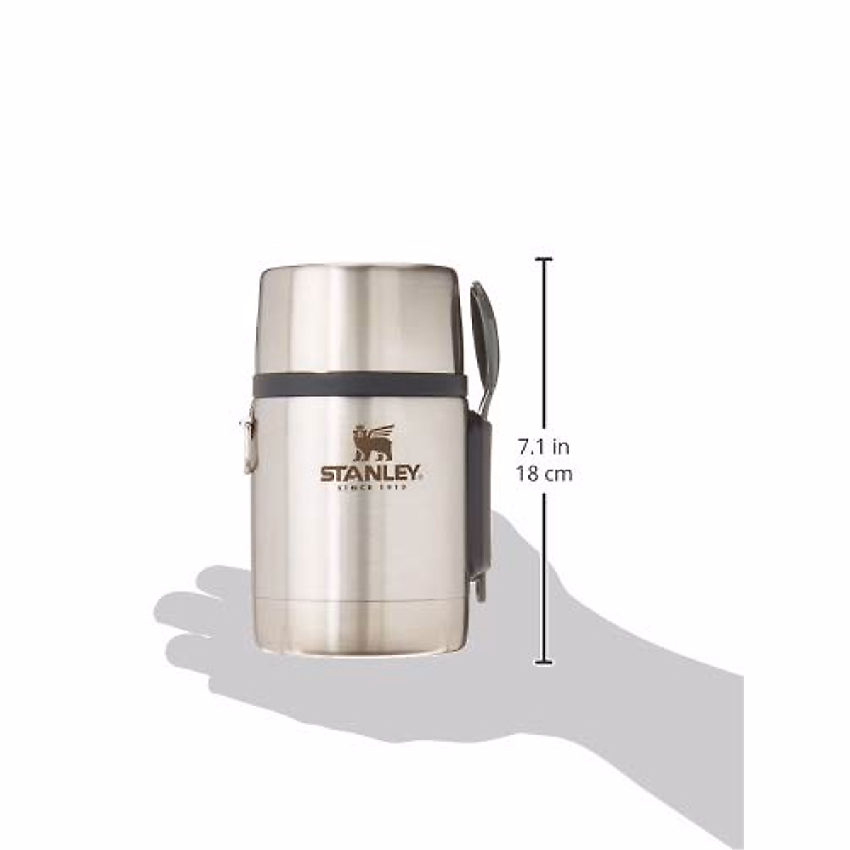 Stanley Classic Legendary Vacuum Insulated Food Jar 18 oz – Stainless Steel, Naturally BPA-free Container – Keeps Food/Liquid Hot or Cold for 12 Hours – Leak Resistant, Easy Clean