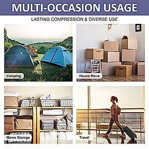 18 Space Saver Vacuum Storage Bags, Vacuum Sealed Storage Bags (4 Jumbo/4 Large/4 Medium/6 Small) with Hand Pump, Vacuum Seal Bags for Clothing, Comforters, Pillows, Towel, Blanket Storage, Bedding