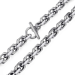 Trendsmax Mens Womens Stainless Steel Necklace Cable Rolo Link Chain 18 inch
