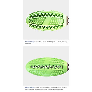 Happy Petz Dog Toy for Aggressive Chewers - Puppy Teething Toys with Suction Cup, Dog Puzzle Treat Food Interactive Ball, Teeth Cleaning Toy Accessories for Small Large Dogs