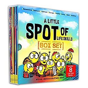 A Little SPOT of Life Skills 8 Book Box Set (Books 17-24: Courage, Perseverance, Teamwork, Talent, Thankful, Optimism, Creativity, & Giving)