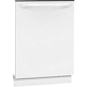 Frigidaire FFID2426TW 24 Energy Star Certified Built-In Dishwasher with OrbitClean Spray Arm Heated Dry 4 Cycles Delay Start and 14 Place Settings in White