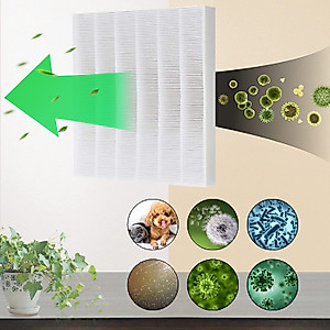 115115 Filter A Compatible with Winix c535 replacement filter,5300-2 WAC5300 WAC5500 WAC6300 5000b P300,2 True HEPA + 8 Carbon Filters