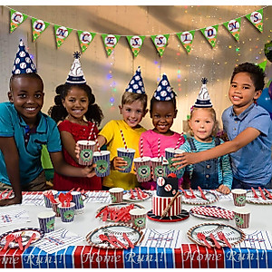 Baseball Party Supplies Sports Tableware Party Pack for Baseball Themed Birthday Party Including Plates, Cups, Napkins, Spoons, Knives, Forks, Tablecloth, Banner Serves 20