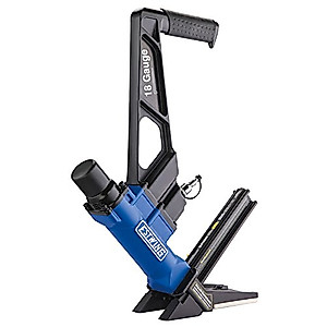 Estwing EF18GLCN Pneumatic 18-Gauge 1-3/4" L-Cleat Flooring Nailer Ergonomic and Lightweight Nail Gun with No-Mar Baseplates for Tongue and Groove, Hardwood, Bamboo, and Engineered Flooring