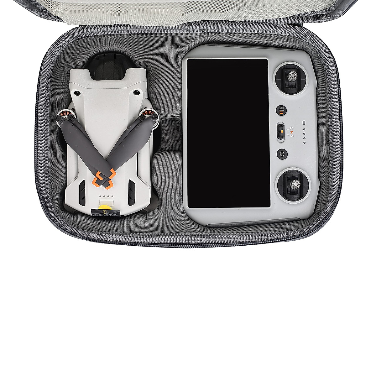 Anbee Mini 3 Pro Carrying Case, Hard Shell PU Leather Rainproof Storage Bag Travel Box Compatible with DJI Mini 3 Pro RC Quadcopter