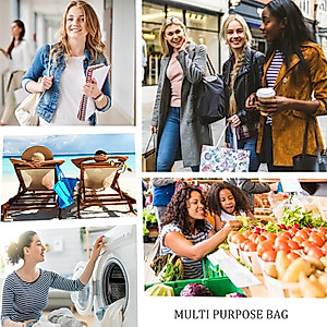 KALIDI Tote Bag Women Large Canvas Bag Retro Canvas Shoulder Bag with Zipper Pockets Casual Tote Handbag Purse for Work College Shopping Bag