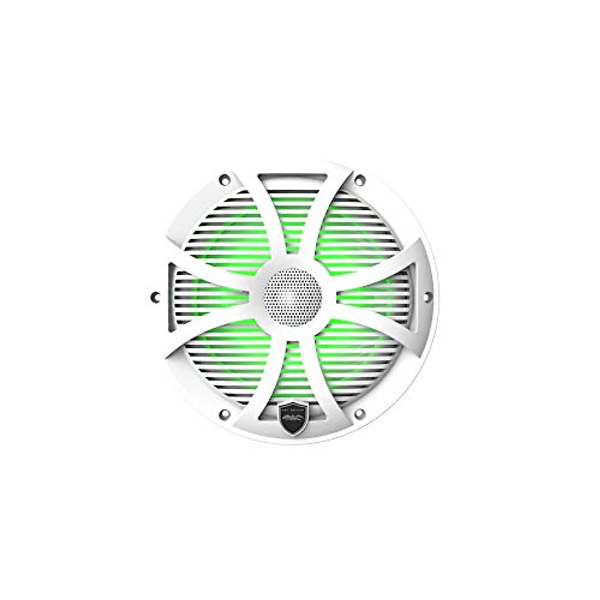 wet sounds | REVO 8-SWW | High Output Component Style 8" Marine Coaxial Speaker with RGB Backlighting and Enclosed White SW Grille