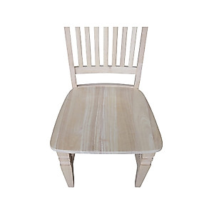 International Concepts Tall Java Chair, Unfinished