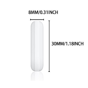 5 Pcs 30mm(1.18 inch) PTFE Magnetic Stirrer Mixer Stir Bar,White Color,Laboratory Bar,Stir Plate Bar,Stir Bars…