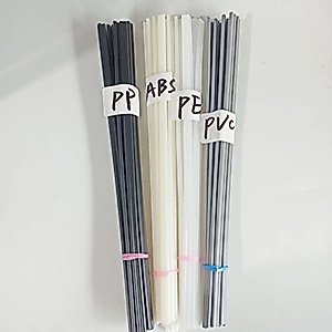 WOLODARSK 40pcs Plastic Welding Rods 200mm Length ABS/PP/PVC/PE Welding Sticks 5x2mm For Plastic Welder ?Each 10pcs welding rods