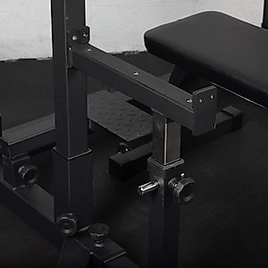 Titan Fitness Competition Bench and Squat Rack Combo, Rated 1,000 LB, Competition Standards, Fully Adjustable