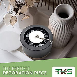 TKS Tabletop Fire Pit Indoor and Outdoor Use Fireplace with 4 Skewers Mini Personal Fire Pit Great for Roasting Marshmallows (Black/Gold)