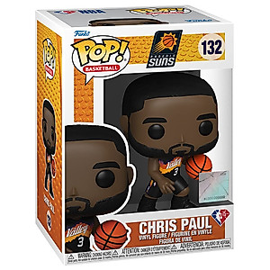 NBA: Suns - Chris Paul (City Edition 2021) Funko Pop! Vinyl Figure (Bundled with Compatible Pop Box Protector Case), Multicolored, 3.75 inches