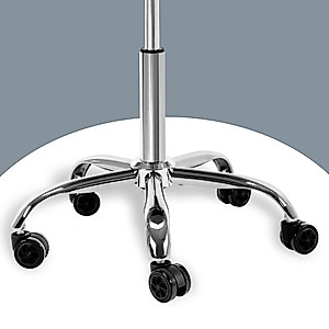 Fromann Ergonomic Backless Rolling Saddle Stool Home Office Chair with Adjustable Height and Tilt with Wheels