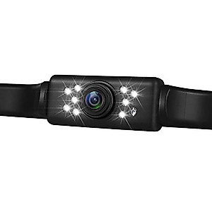 JPP HD Backup Camera and Monitor Kit, Car Rear View observation system, Newly Upgraded 4.3 Inch IPS FHD Color Display and a Waterproof Night Vision License Plate Reverse Camera for Car/RV/Truck/Pickup