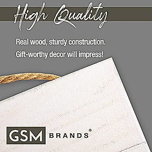 GSM Brands Little Fingers No Shoes Wood Plank Hanging Sign (13.75 x 6.9 Inches)