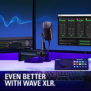 Elgato XLR Solution - Dynamic XLR Microphone, Audio Mixer for XLR Mic to USB-C, Noise Rejection, Digital Mixing Software for Podcasting, Streaming, Broadcasting for Mac, PC with 10ft/3m XLR Cable