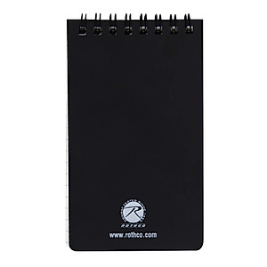 Rothco All-Weather Waterproof Notebook (3" x 5", Black)