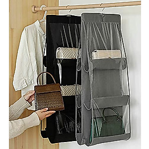 ST-BEST-P Handbag Storage Hanging Purse Organizer Bedroom Organization Dust-Proof Holder Bag for Wardrobe Closet