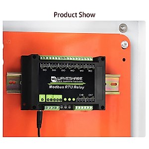 Waveshare Industrial Modbus RTU 8-Ch Relay Module with RS485 Bus, Multi Isolation Protection, 5V Voltage