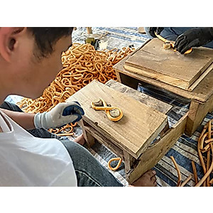 HomeyHandcraft 8 Pack 6 Inch Rattan S Hooks for Hanging, Hangers S Shaped Hooks for Bags, Clothes, Plants, Utensils, Cups, Mugs, Pans, Pots, Kitchenware