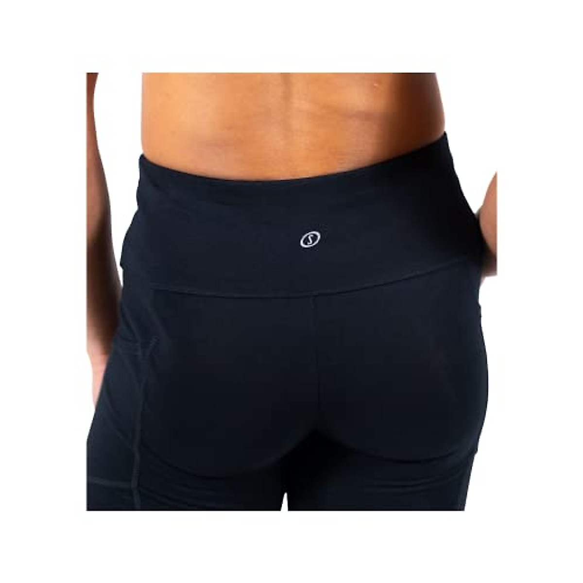 Spalding Women's Legging with Pockets, 28 inch Inseam Black