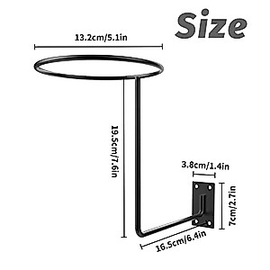 SnowTing 3 Pack Helmet Holder Wall Mount Motorcycle Helmet Holders Stand, Helmet Hangers for Hats Caps, Ball Holder Hanger, Wall Mounted Hat and Wig Holder Hat Wall Display