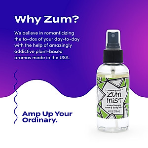 Zum Indigo Wild Mist Room & Body Spray - Aromatherapy Essential Oil Spray - Natural Body Mist & Room Spray - Rosemary-Mint Scent - 4 fl oz