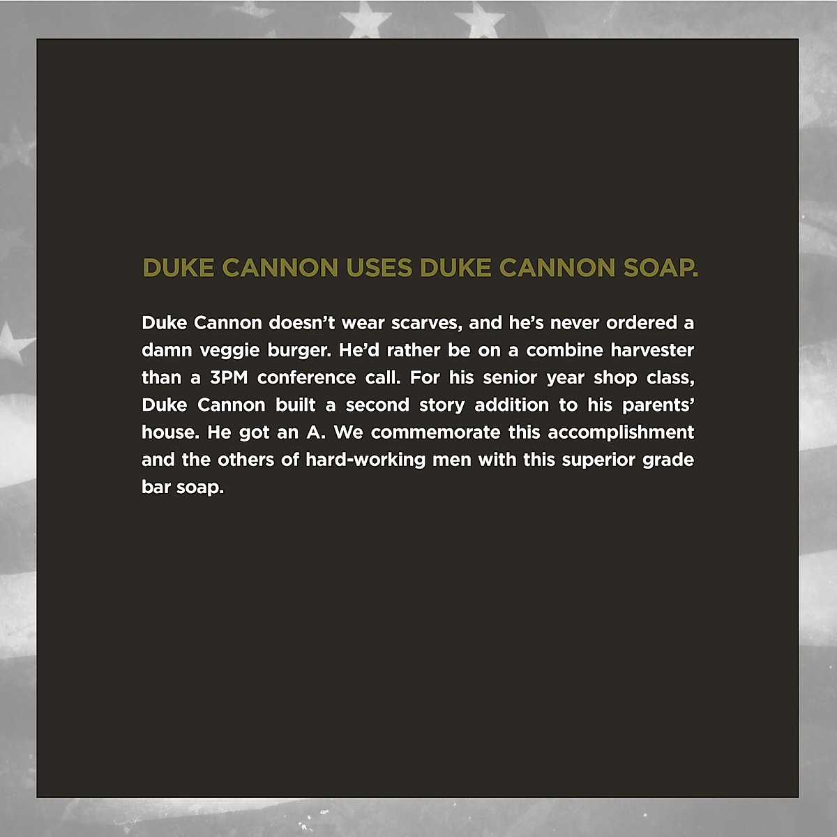 Duke Cannon WWII Era Big Brick of Soap for Men - Accomplishment, 10oz. Limited Edition