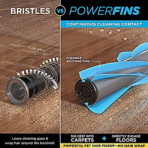 Shark AZ2000W Vertex Upright Vacuum DuoClean PowerFins Powered Lift-Away Self-Cleaning Brushroll and HEPA Filter and Active Glide Technology, 1 Quart Dust Cup Capacity, Rose Gold (Renewed)