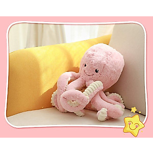 YYFRIEND Cute Cartoon Plush Toy Simulation Octopus Toy Sleeping Pillow