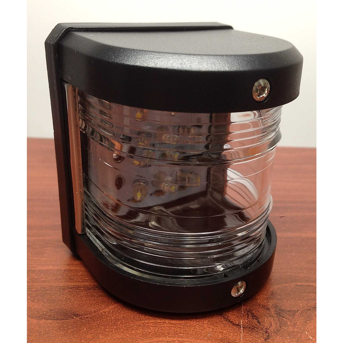 Pactrade Marine Boat Pontoon LED Navigation Light Black ABS Plastic Housing Boats Up to 12M Waterproof IP:66 Surface Mount 2NM (Masthead)