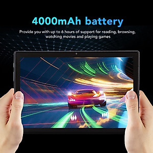 Airshi Tablet PC, Front 5MP Rear 13MP Multifunctional 10.1 Inch Tablet 2GB RAM 32GB ROM 2.4G 5G WiFi 100-240V for Learning for 8.1 (Green)