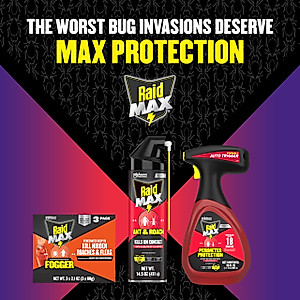 Raid Max Fogger, Insect Killer for Mosquito, Ant, Roach, Spider, Flea, for Indoor Use 6.3 Ounce (Pack of 1)