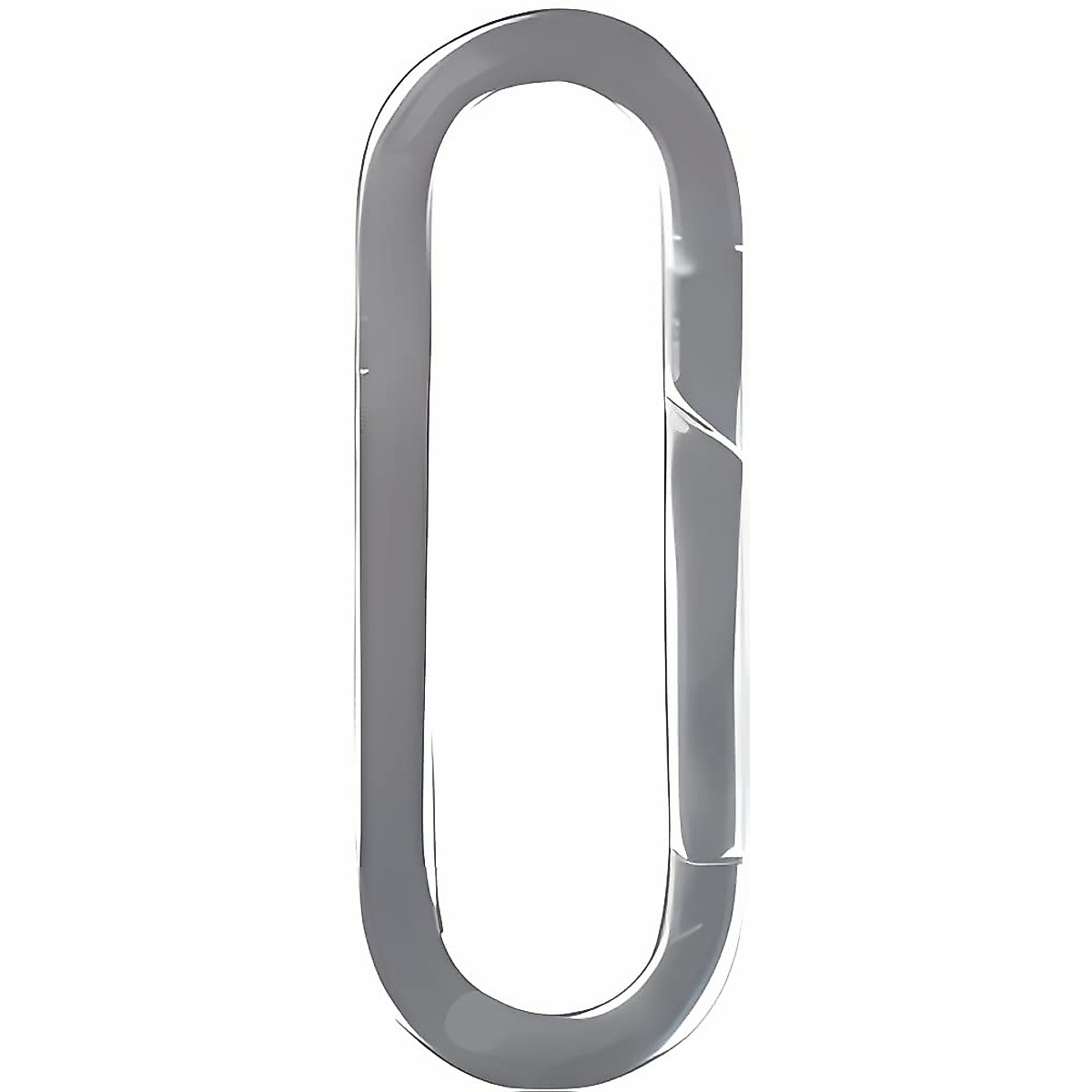 Sterling Silver Long Rectangular Flat Spring Bail Connector Clasp 21mm Small Carabiner